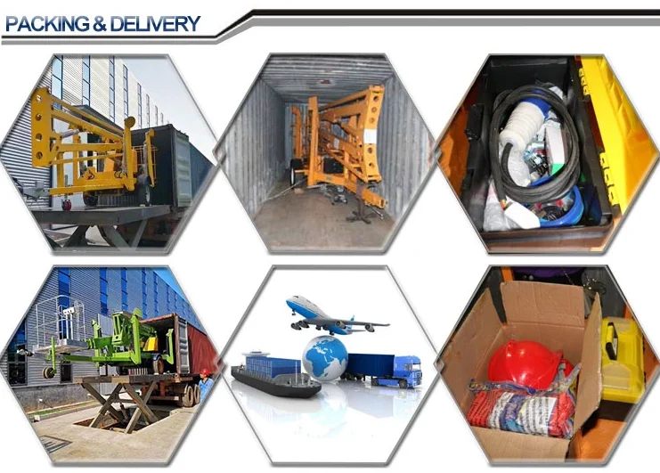 2 Tons Electric Folding Forklift Towable Vehicle Mounted Articulating ...