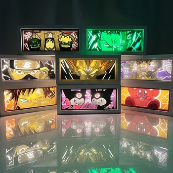 Custom Usb Anime Led Light Up Painting Frame Table Lamp 3d Wood Tengen ...