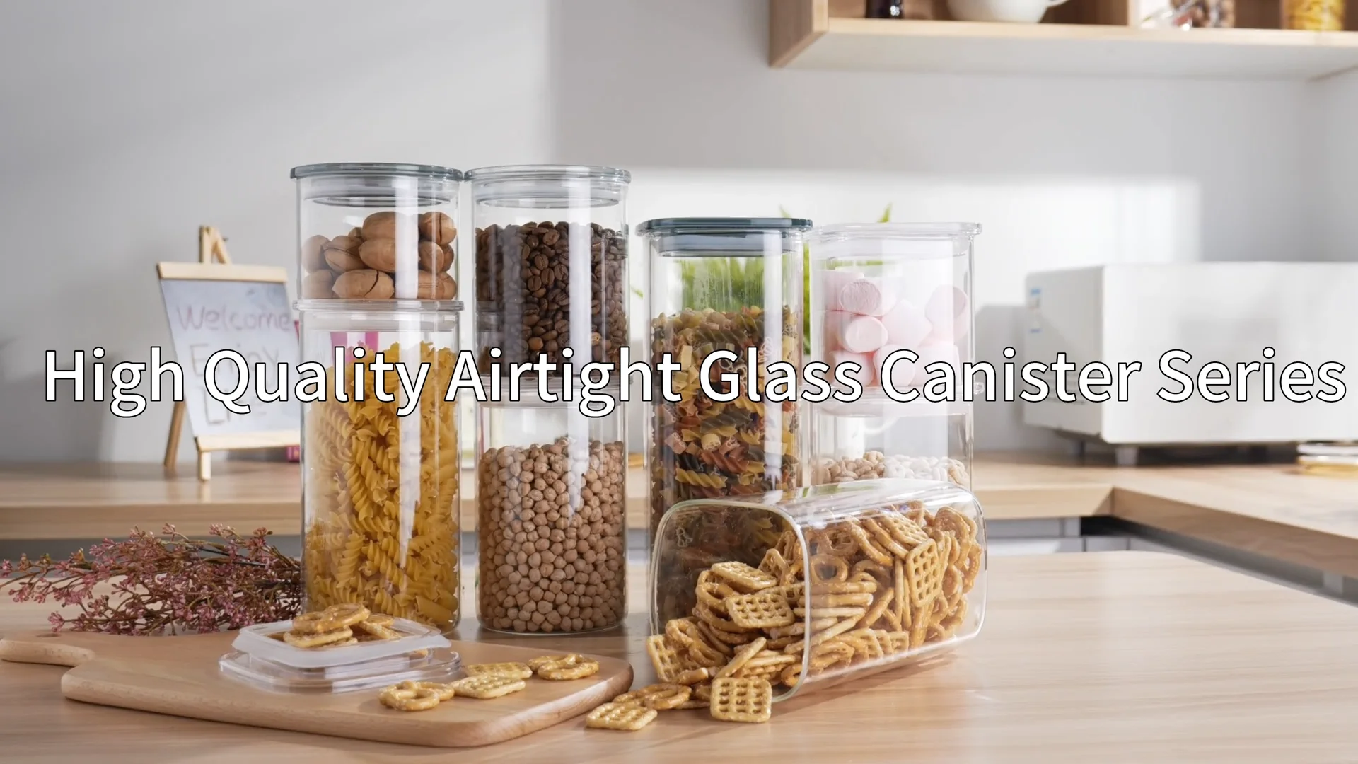 Ikoo Kitchen Jar Borosilicate Glass Food Storage Set - Buy Glass Food ...