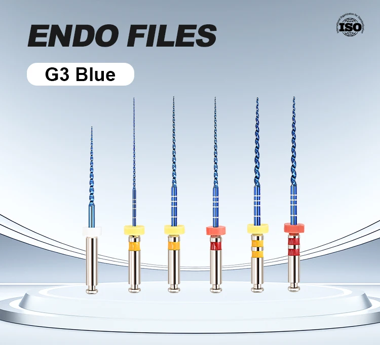 GLIN Dental Flexible Blue Heat Activation Rotary Endo Files