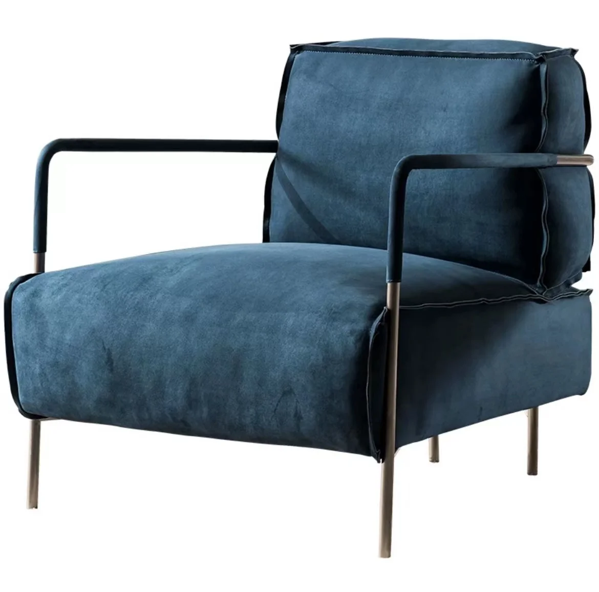 Modern Single Sofa Upholstered Accent Recliner Arm Chair Living Room ...