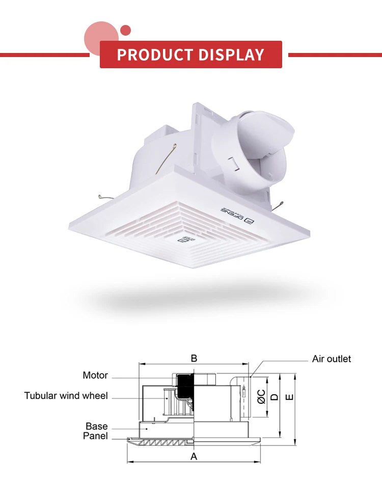 Defeng Oem Ac Motor 110v~240 50/60hz 800 Cfm Ceiling Ventilador For ...
