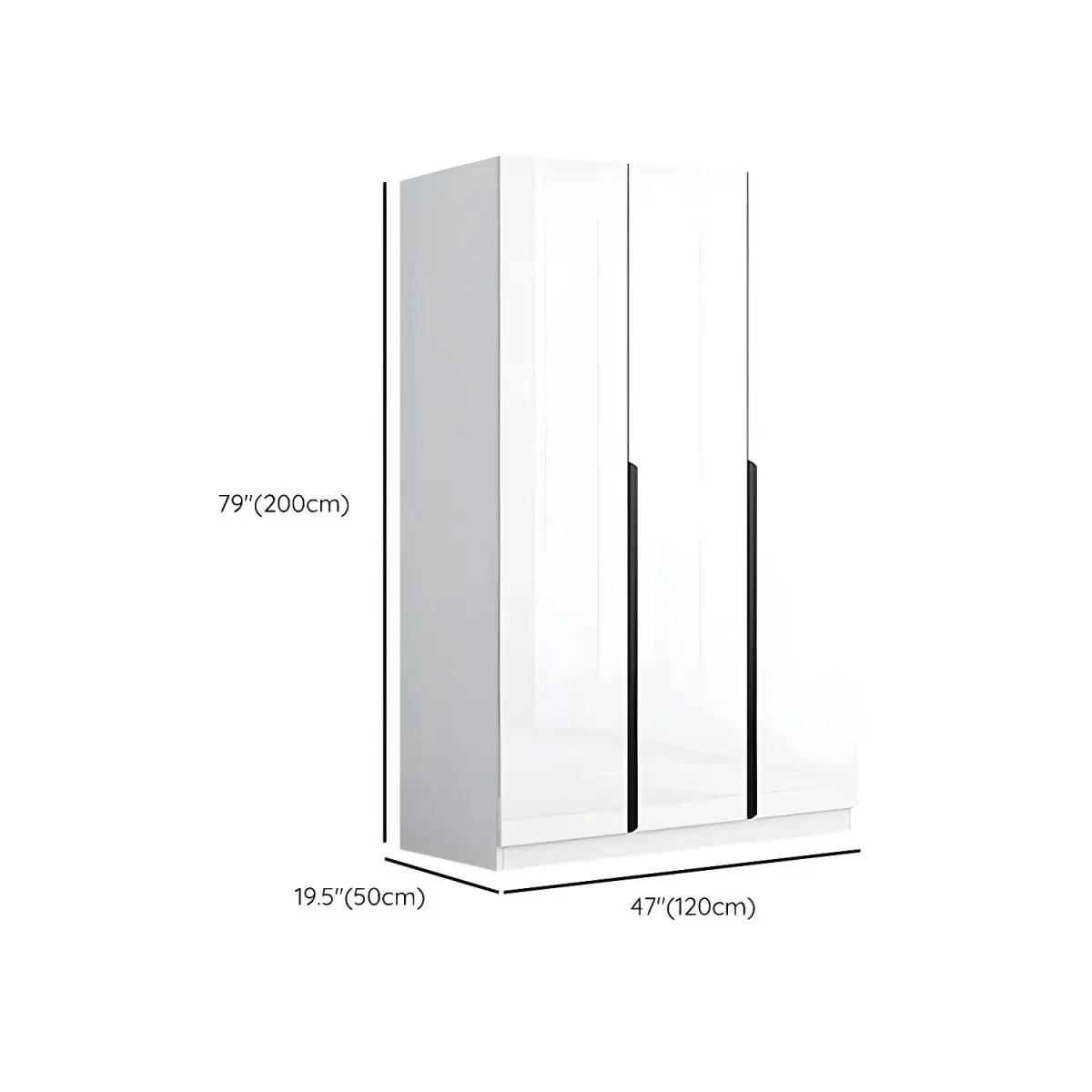 Sliding Door Modern Wardrobe Clothes White Cloth Cabinet Simple Bedroom Furniture Home ...