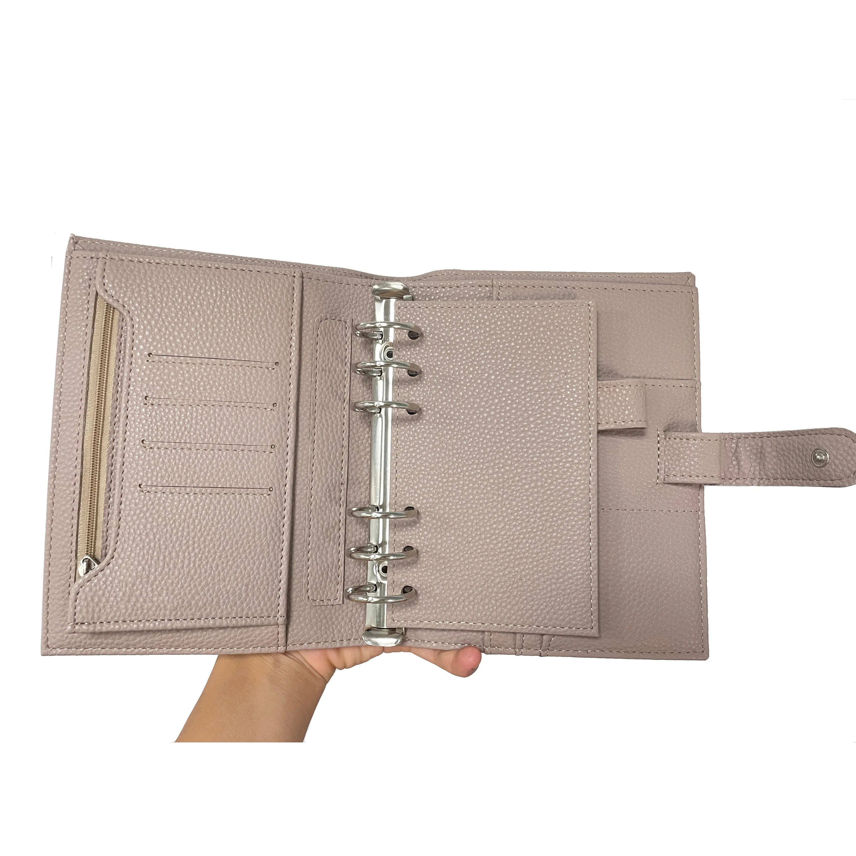 Leather Planner Manufacturing A5 Vegan Leather 6 Ring Planner Cover ...