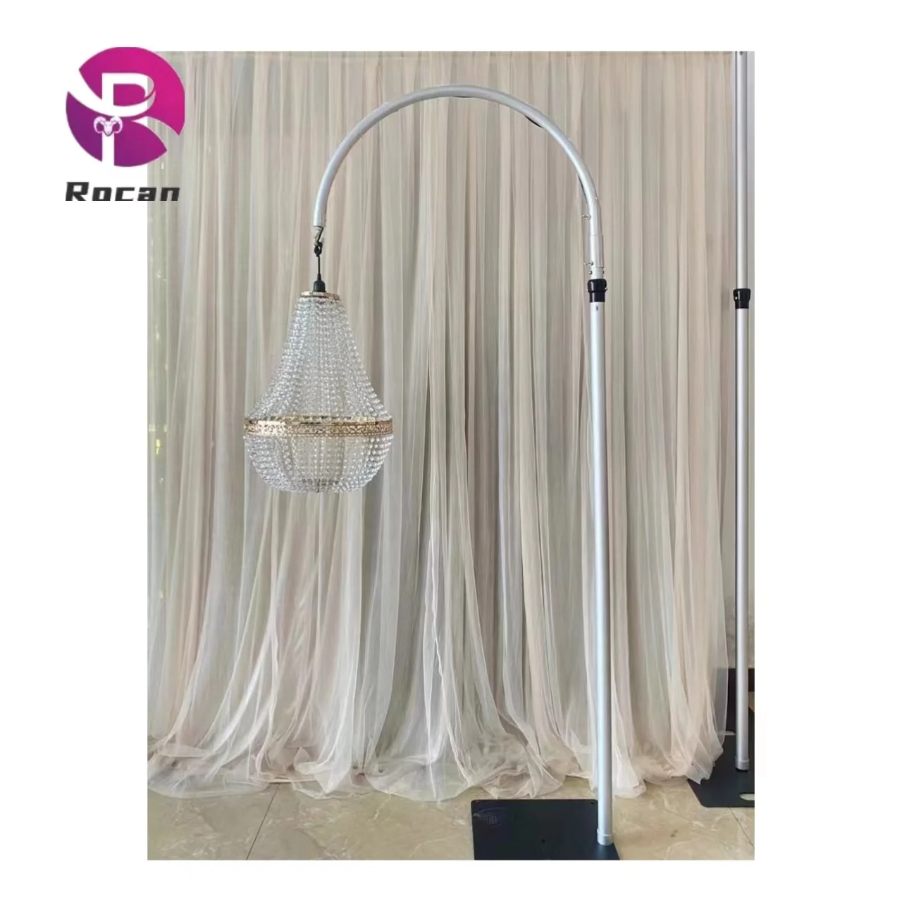 Aluminum Upright Pipe Adjustable Chandelier Light Stand