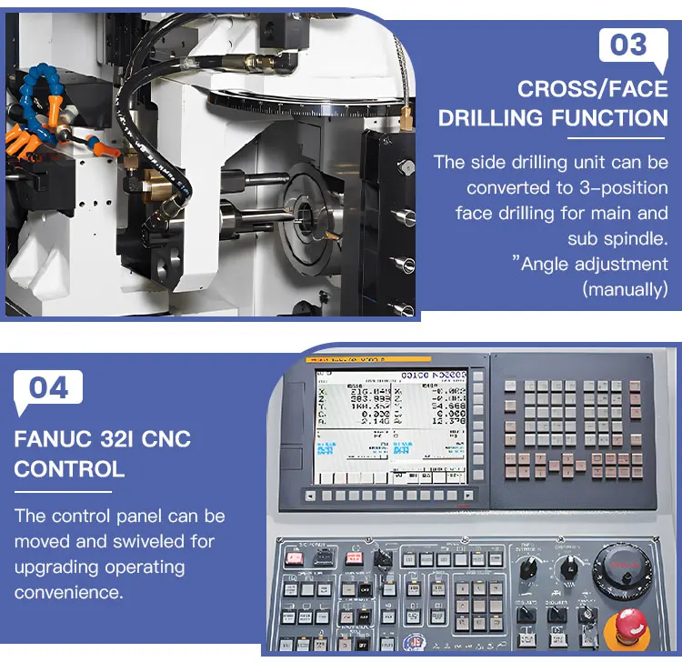 Flat Bed Lathe Cnc Lathe Jsl-42rb Swiss Type Cnc Lathe Machine With Servo Spindle - Buy Cnc ...