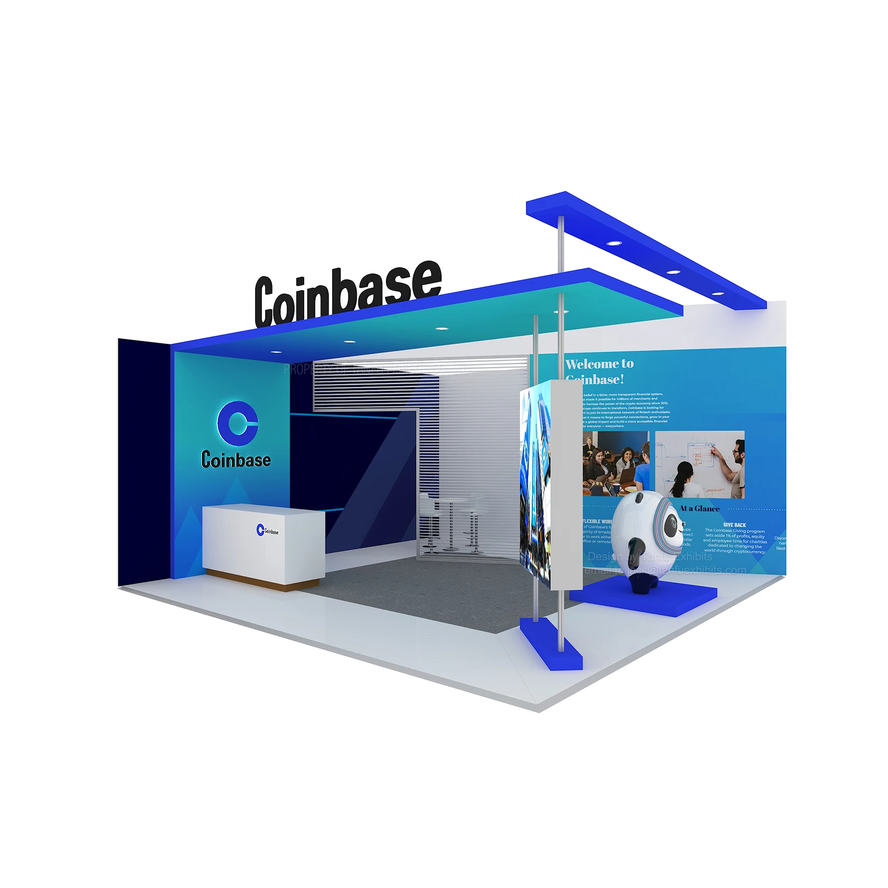 20 x 20 Reusable Trade show Booth conference booth with TV Stand ...