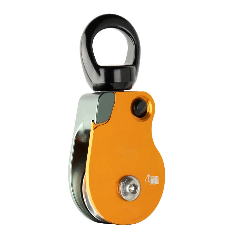 Universal Double Wheel Rope Pulley 36kn Outdoor Climbing Pulleys Swivel ...