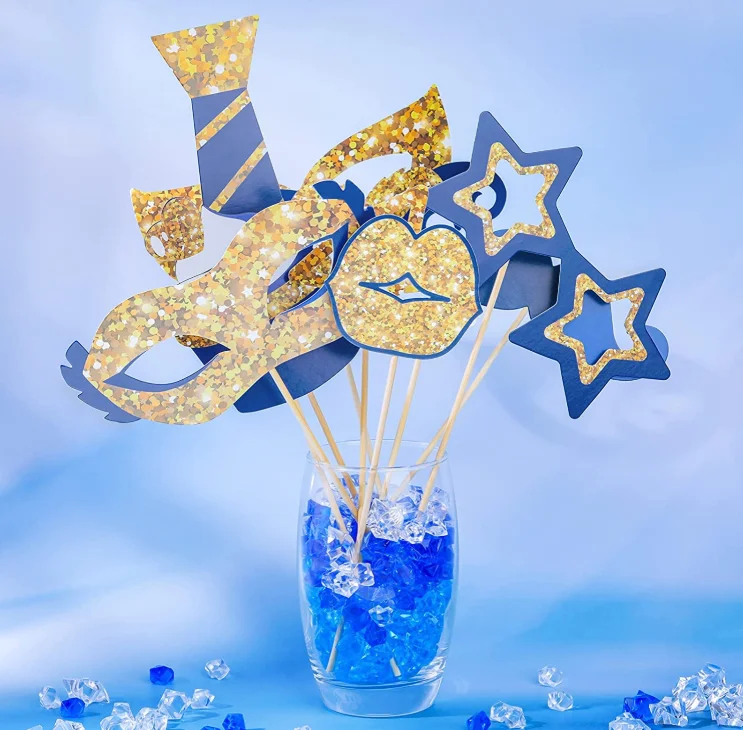 DIY Costume Party Photo Booth Props Pack - Hats & Glasses