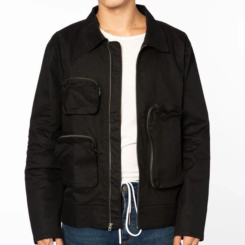 Custom Utility Tactical Jacket Men Multi Pocket Travel Jacket ...