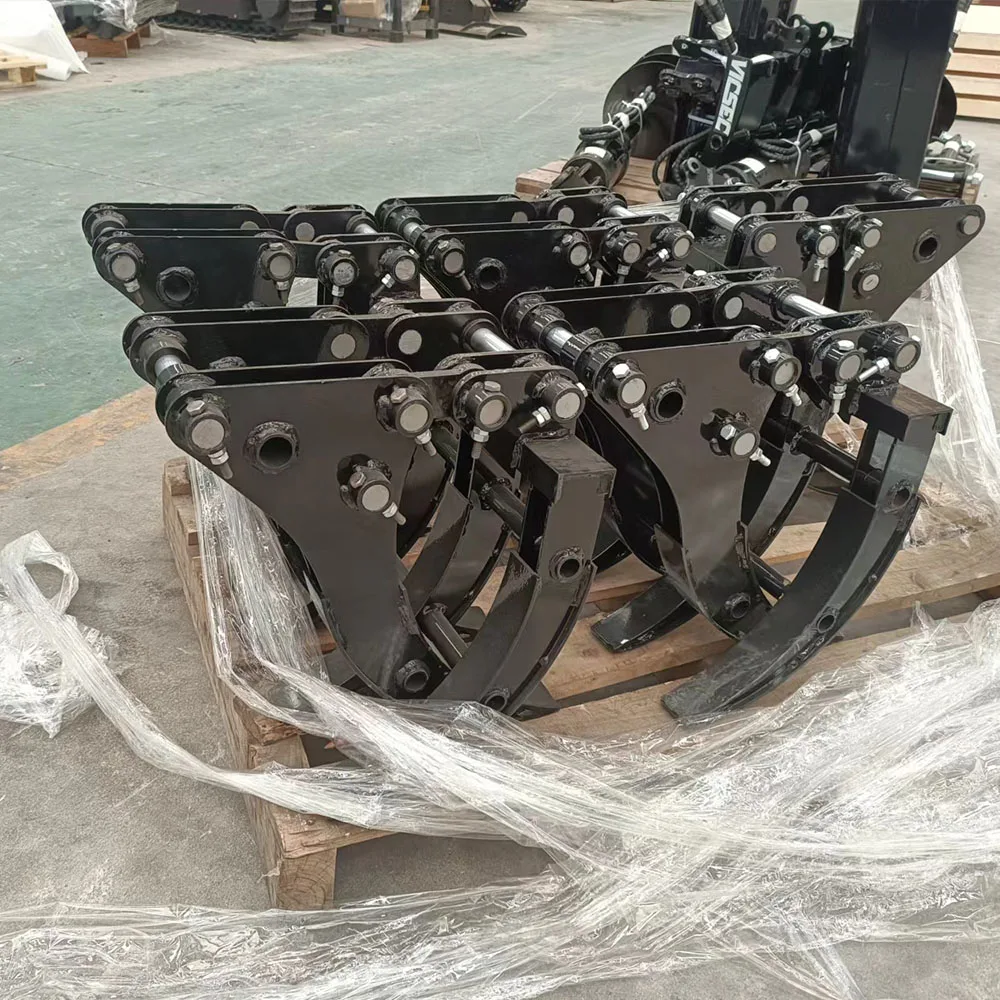 Mini Excavator Root Rake Attachment - Efficient Raking