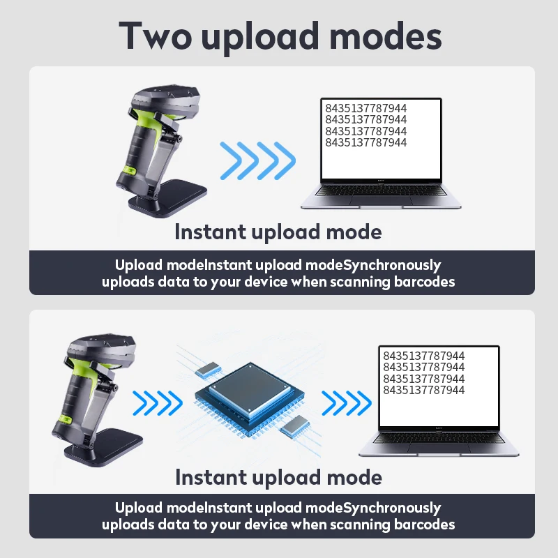 Corded Industrial Handheld Barcode Scanner JR SL3678-DB Industrial ...