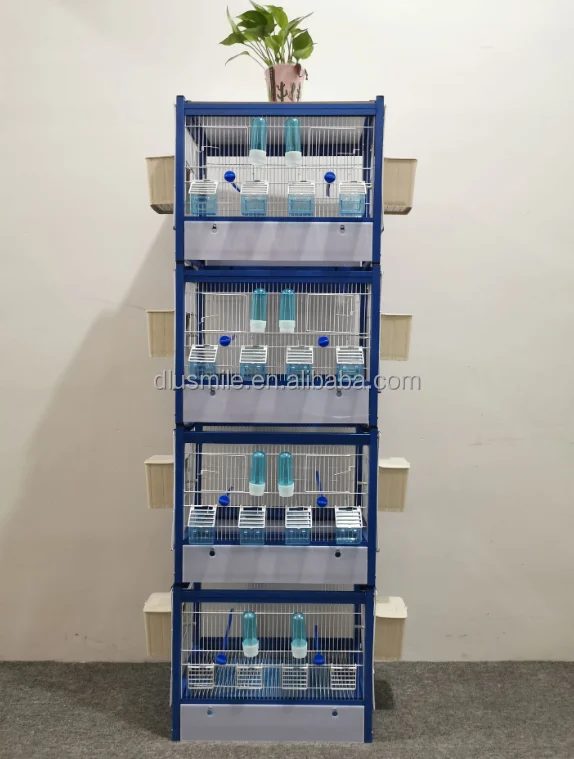 Factory Oem Odm Stack And Lock Double Breeder Cage Aviary Breeding Bird ...