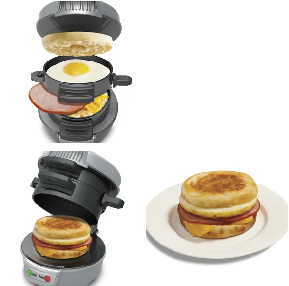 Small ty Supporting Mini Electric Hamburger Sandwich Maker Breakfast ...