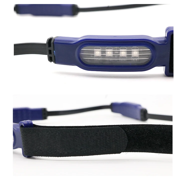 Head Mounted Red And Blue Flashing Traffic Duty Cap Lights Night Rescue ...