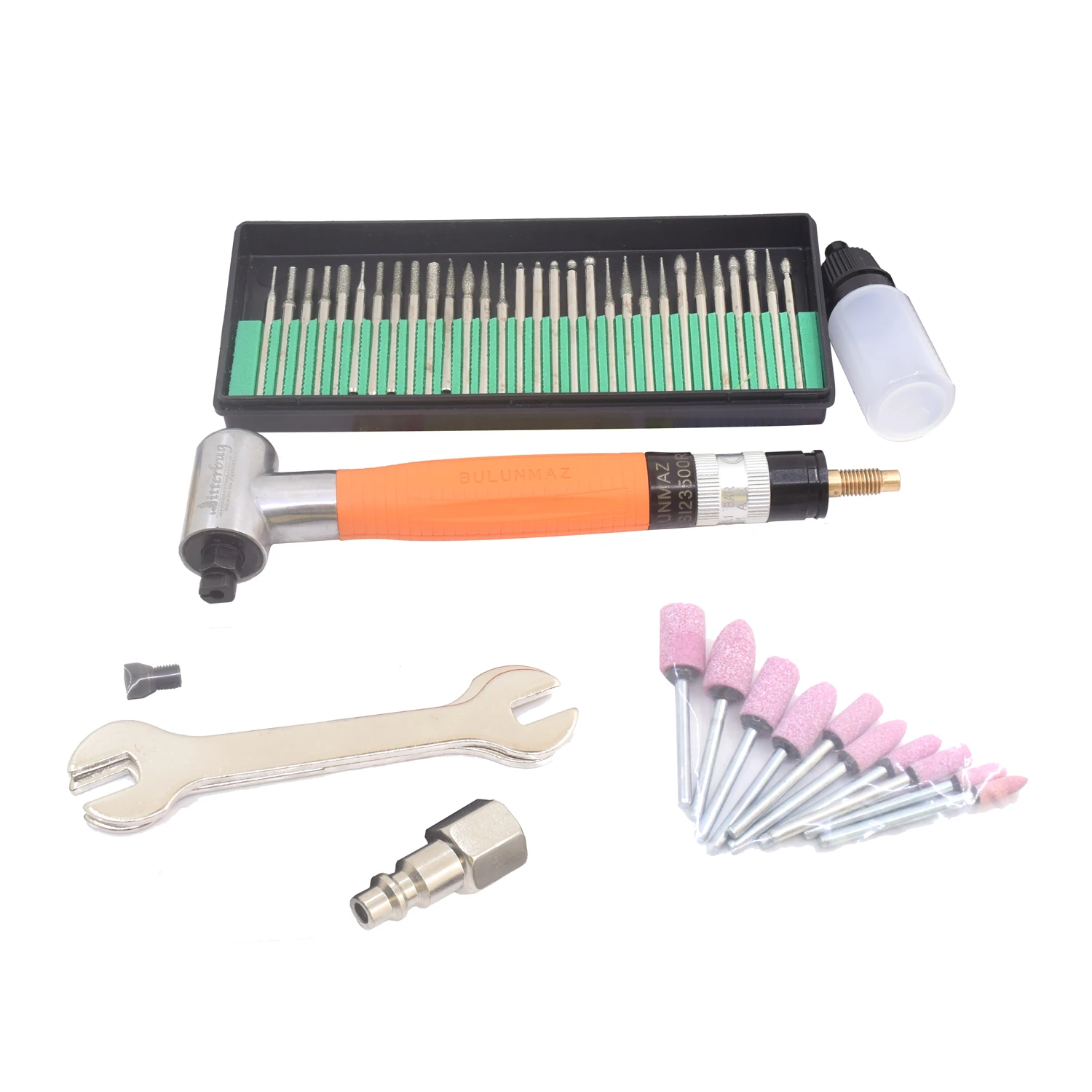 90 Degree 3mm Angle Air Micro Die Grinder Pencil Set
