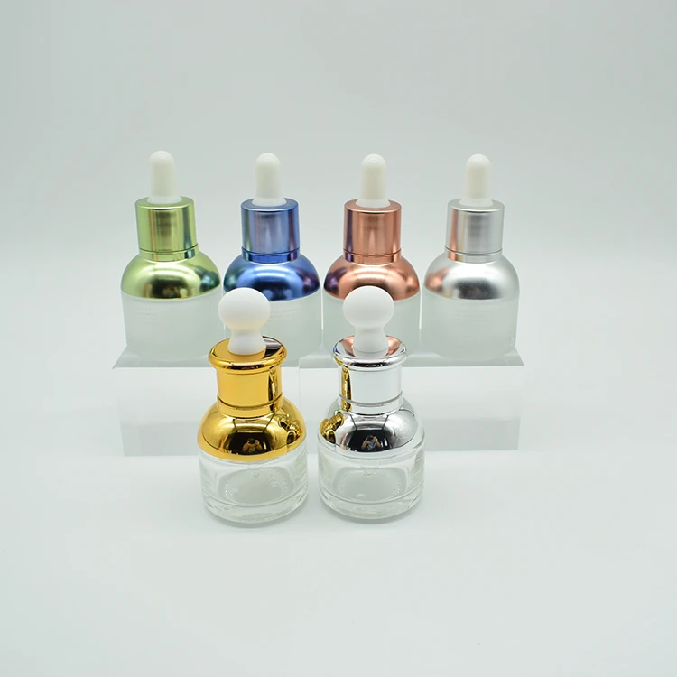Luxury 20ml 30ml glass dropper bottle cosmetic serum bottles Essential ...