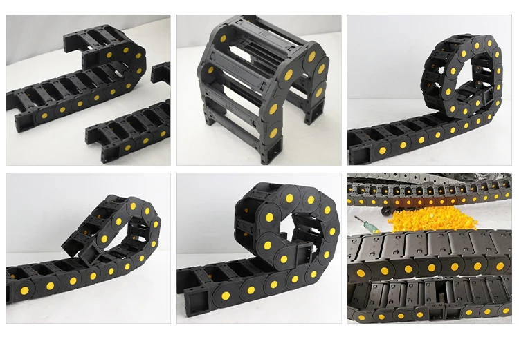 Nylon Material Flexible Cable Carrier Drag Chain 1m Long Customized ...