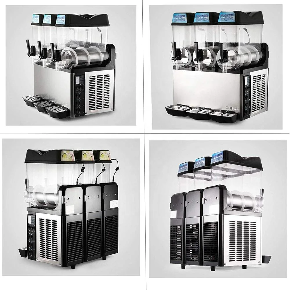 Commercial Full Automatic 3 Tanks Slush Maker - High Efficiency