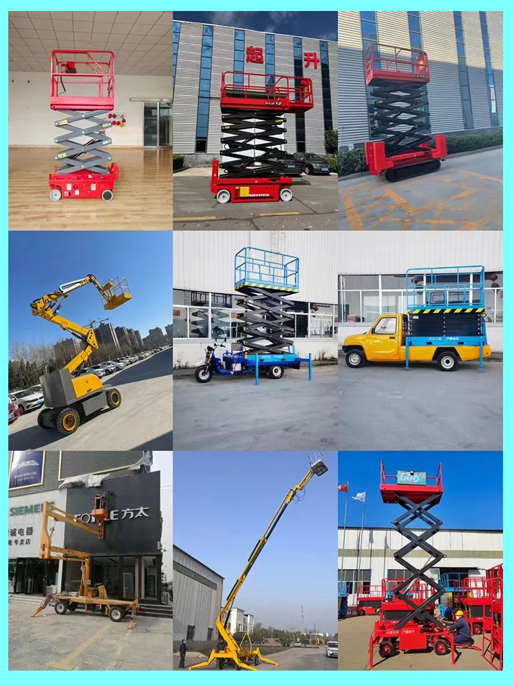 Curved Arm Aerial Work Vehicle Street Lamp Installation High-altitude ...