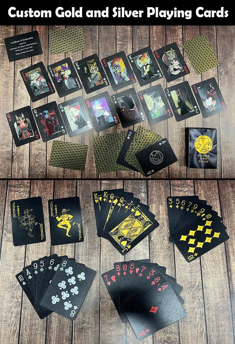 Personalized Pvc Plastic Waterproof Deck Poker Game Cards With Logo ...