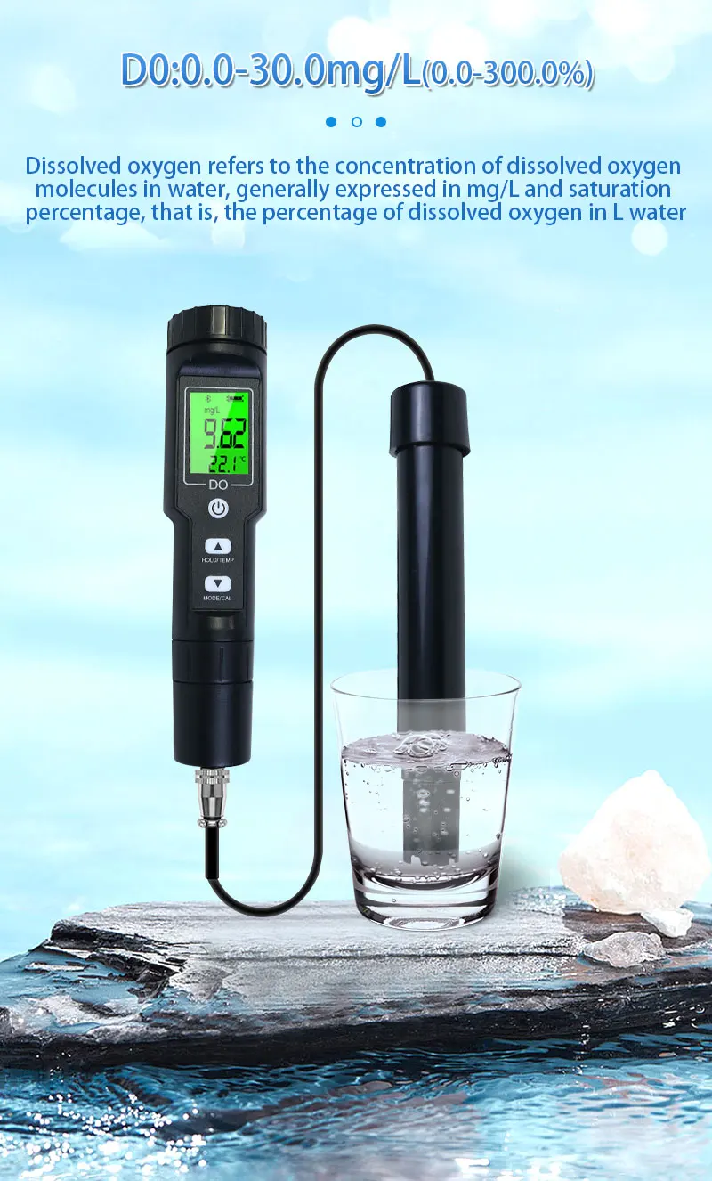 BLE-9100 Sensor Dissolved Oxygen Analyzer - Portable & Accurate