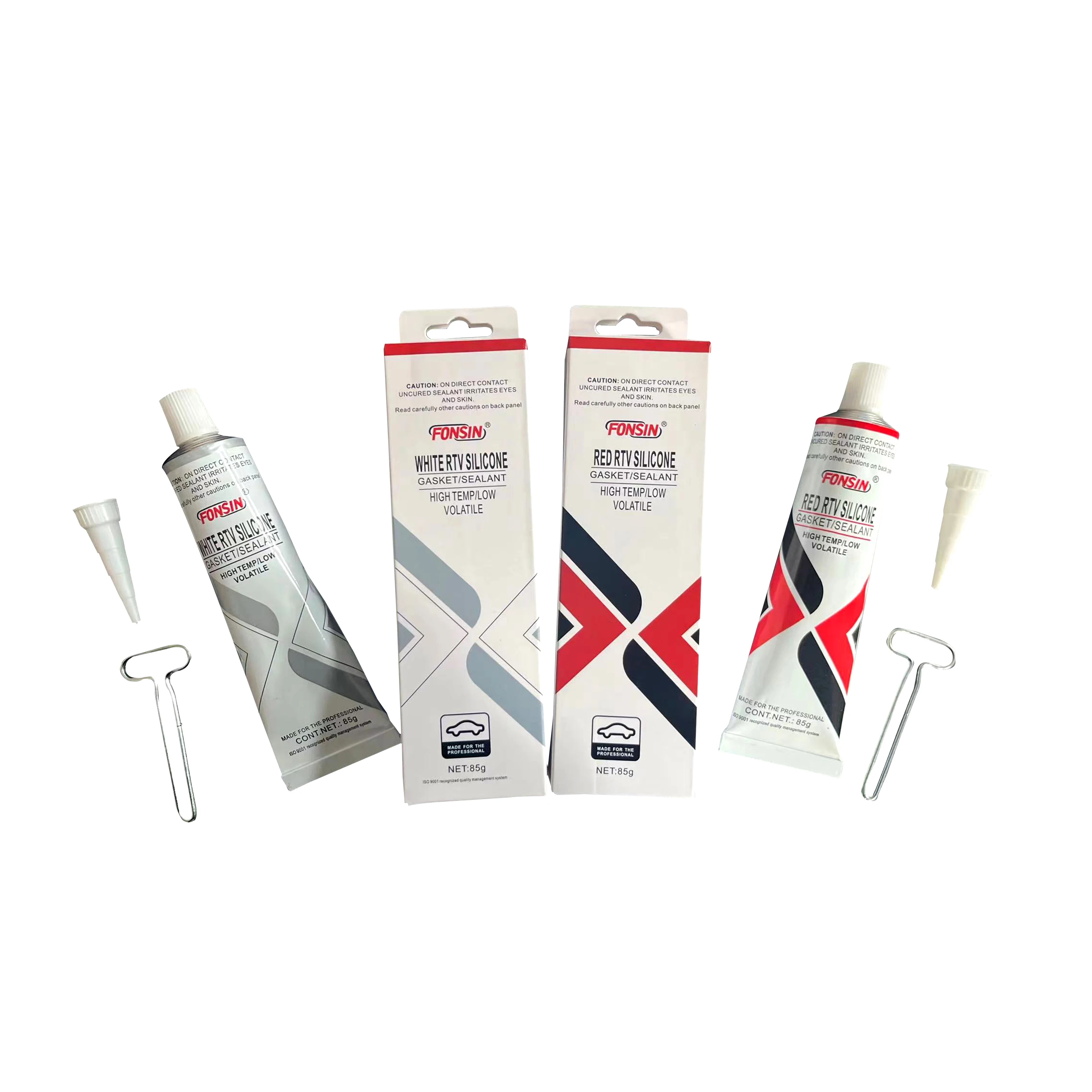 Neutral Cure Red Color Anti High Temperature RTV Gasket Maker Silicone ...