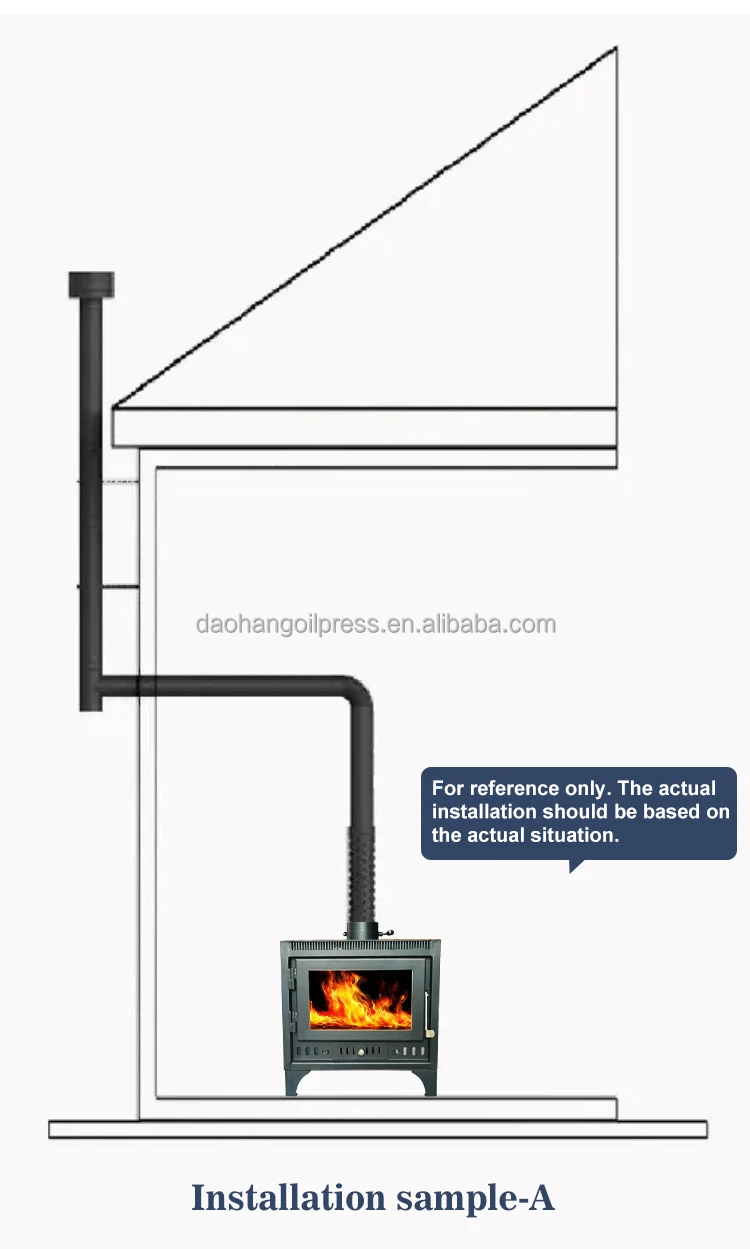 Heater Connect Real Fire Freestanding - Wood Burning Stove