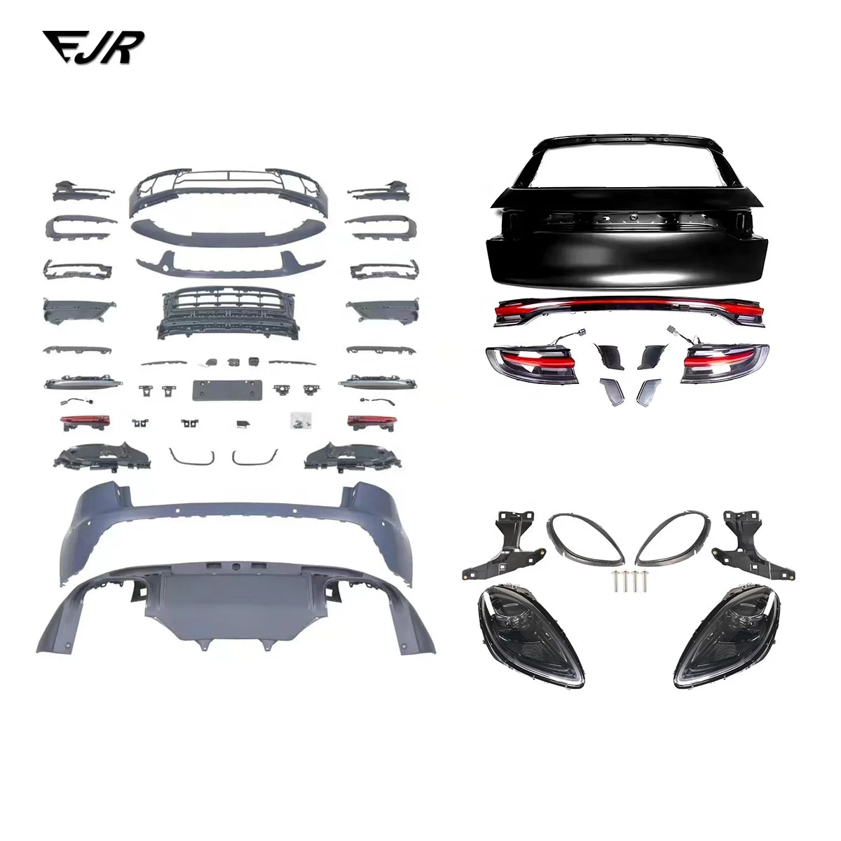 For Porsche Macan 95b 2014-2023 Upgrade New Version Body Kit Bumper Led ...