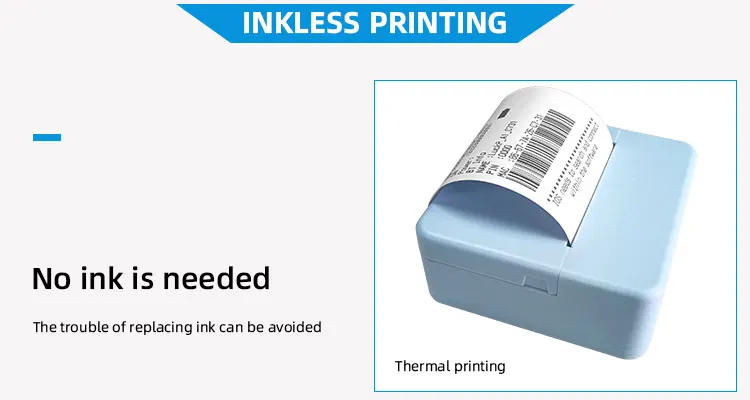 Android Bluetooth Thermal Product Badge Printer Qr Code Barcode Scanner Thermal 58 Portable ...