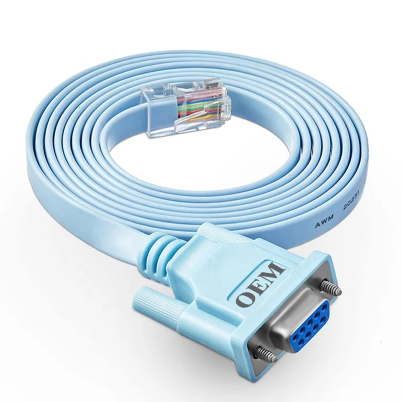 Usb To Rj45 Rs232 Db9 Cable Console Rollover Cable Db9 Male To Female ...