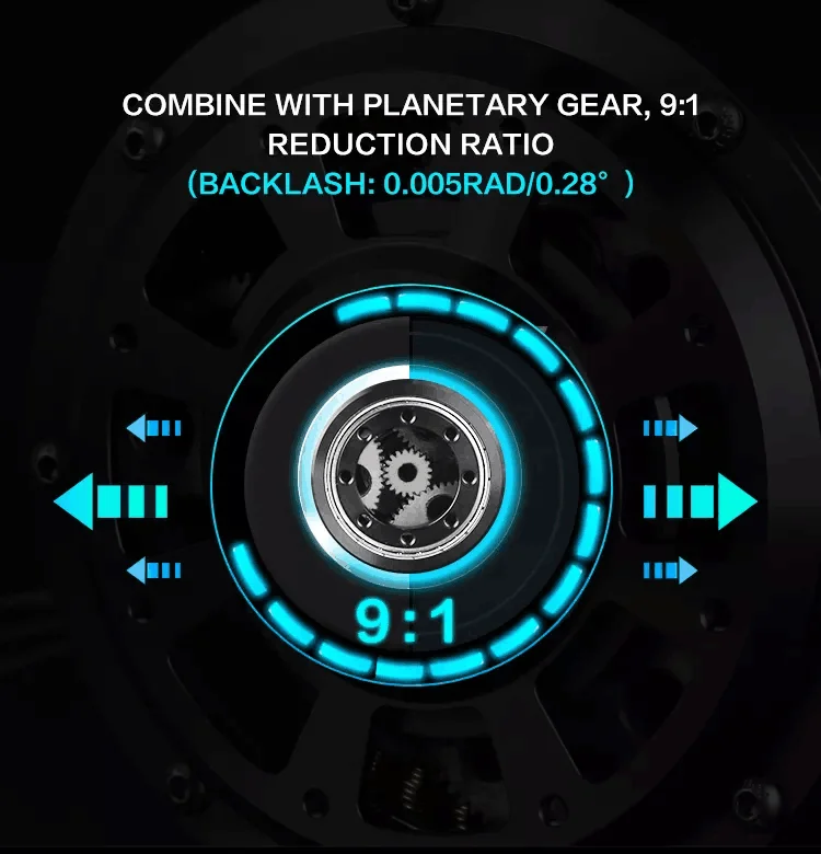 T-motor Ak80-9 Dc Motor Modular Actuator With Gears Robot Arm Joint ...