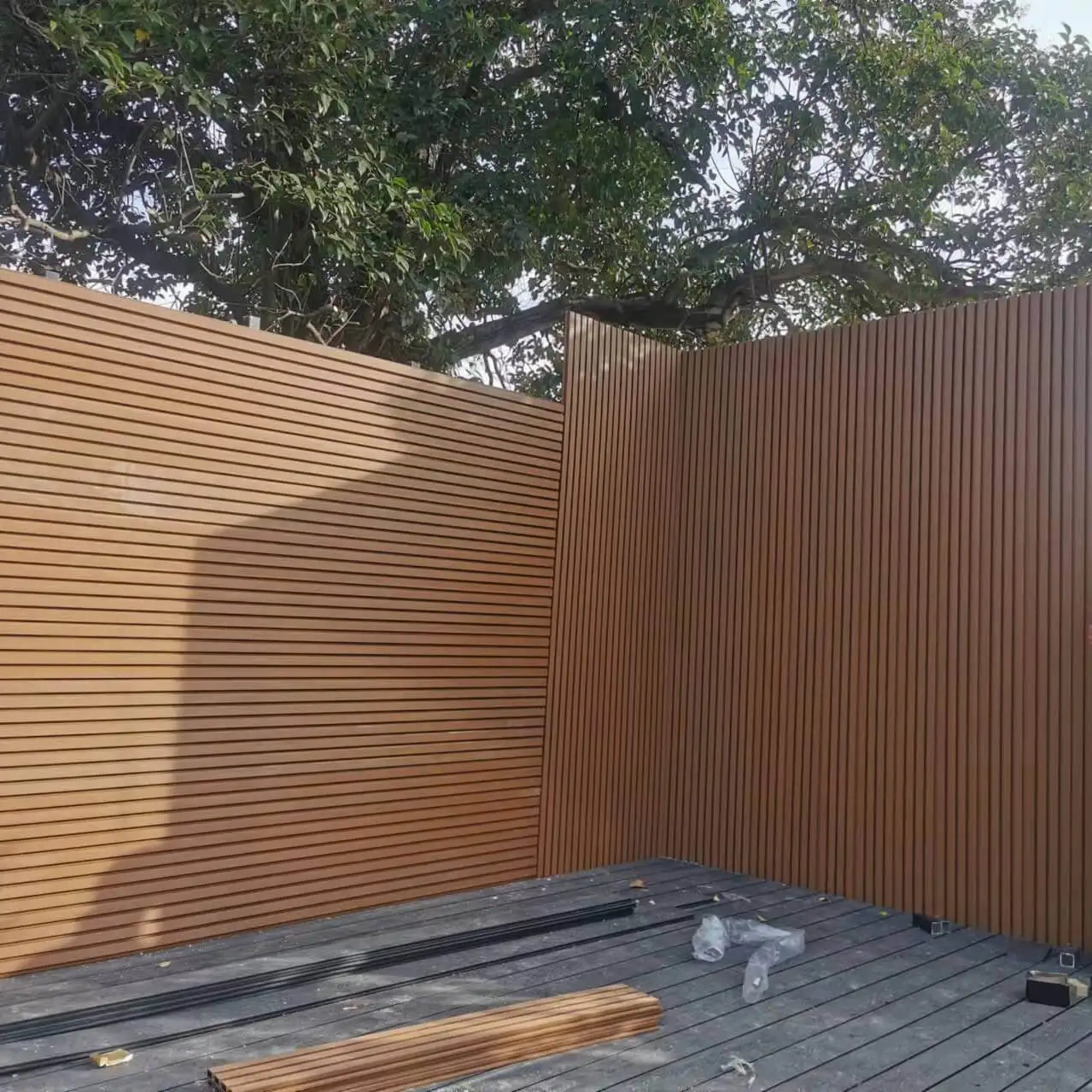 Waterproof Wpc Wall Panel Slatted Composite Cladding Board - Buy Wpc ...