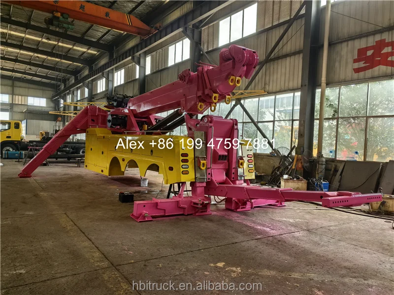 75 Tons 100 Tons 4 to 7 Winches Rotator Heavy Duty Wrecker Body