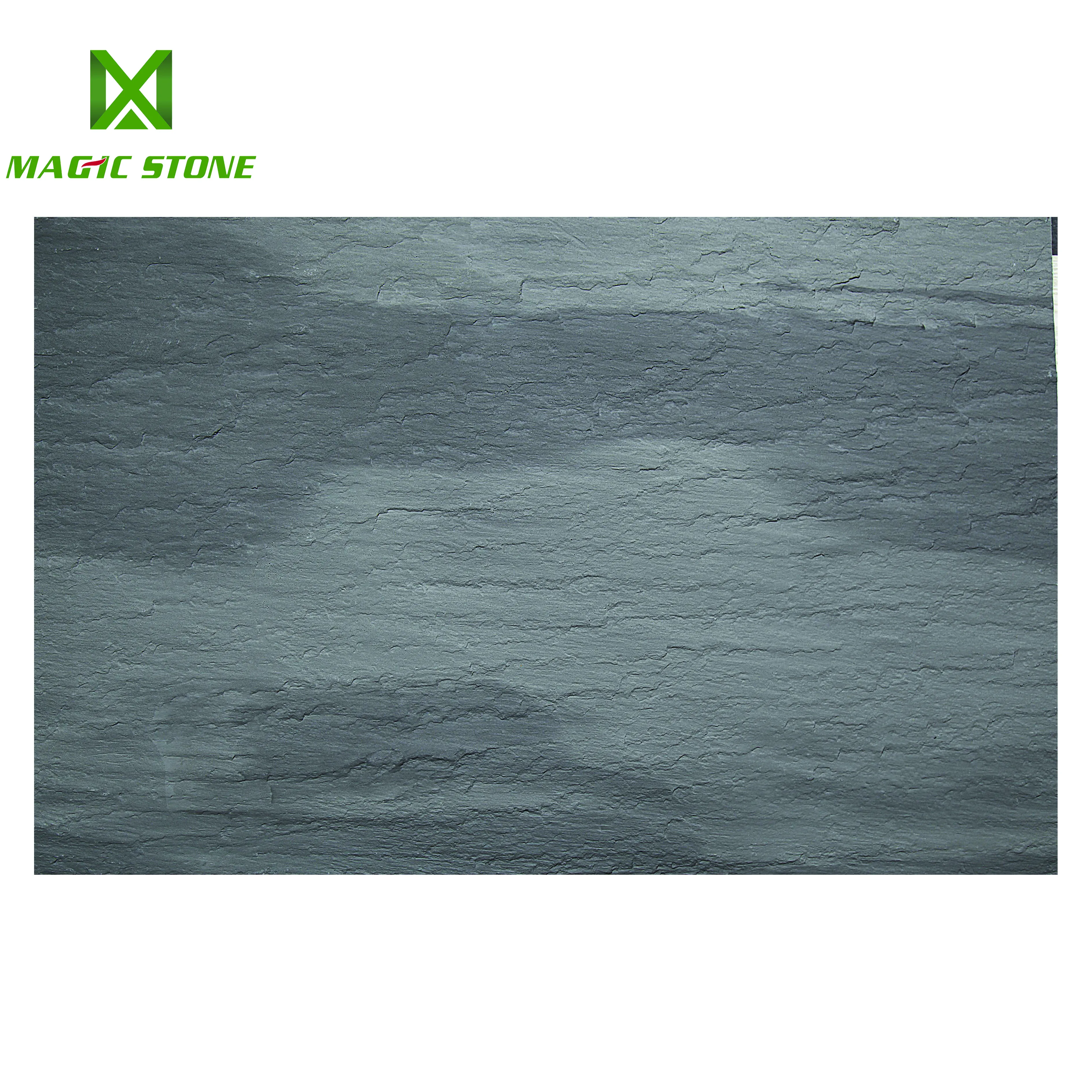 Mcm Fireproof Outdoor Gray Slate Stone Oasis Soft Stone for Outside ...