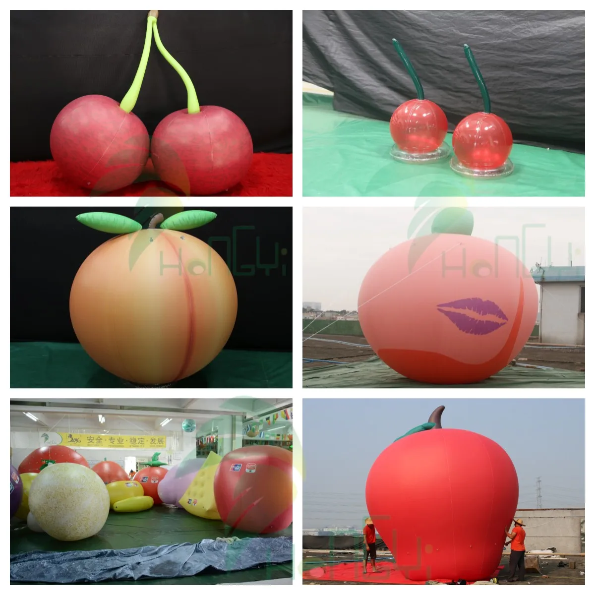 Hongyi High Quality Inflatable Apple Balloon Giant Inflatable Fruit ...