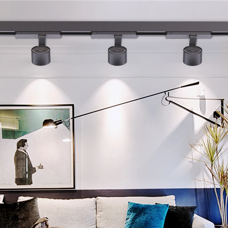 Adjustable Beam Commercial Ceiling Track Rail System Cob Led Track ...