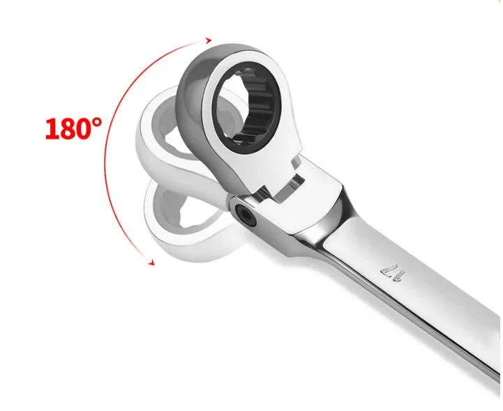 High Quality Cr-v 5/8" 15/16"1/2 3/8 9/16 5pcs Double Function Ratchet ...