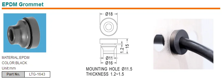 Ip67 Waterproof Electric Rubber Grommet Metric And Pg Thread - Buy ...