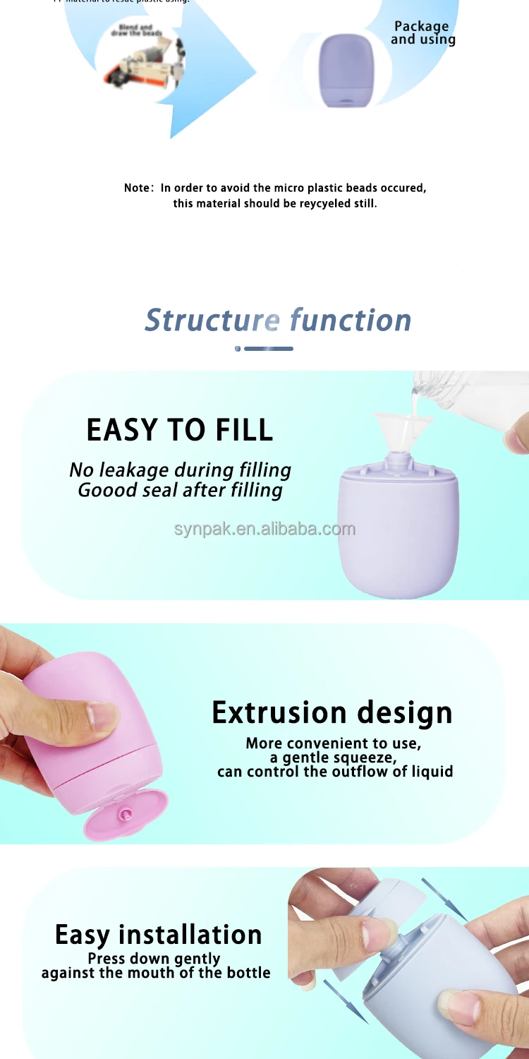 50ml Orifice Sunscreen Tube Container - Reusable & Easy Squeezable