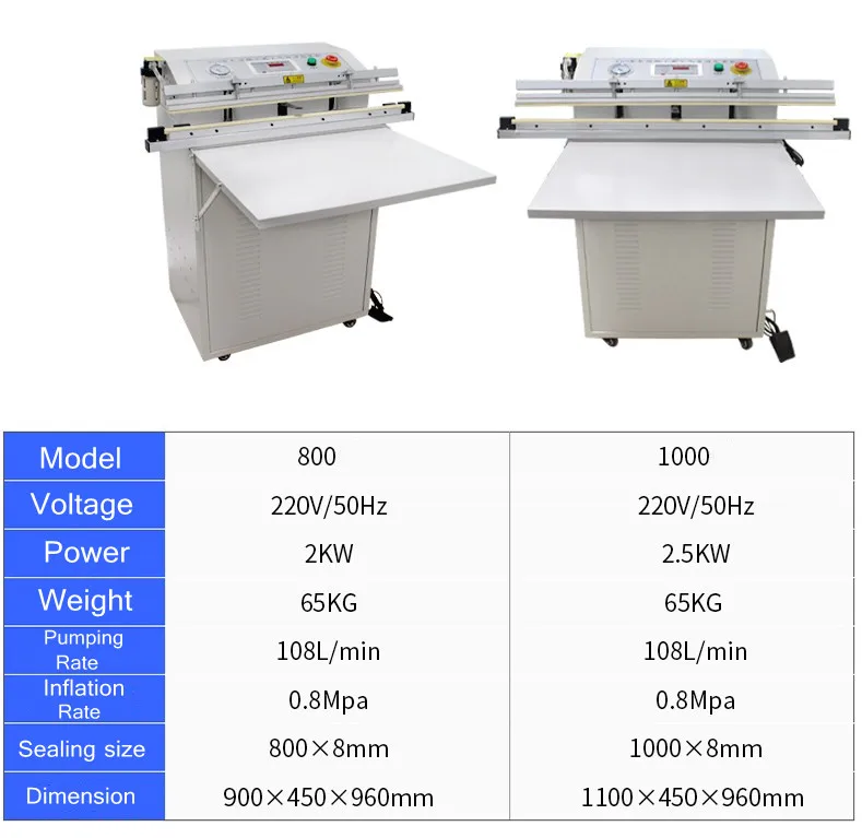 Vacuum Commercial Vertical Type External Vacuum Packing Machine
