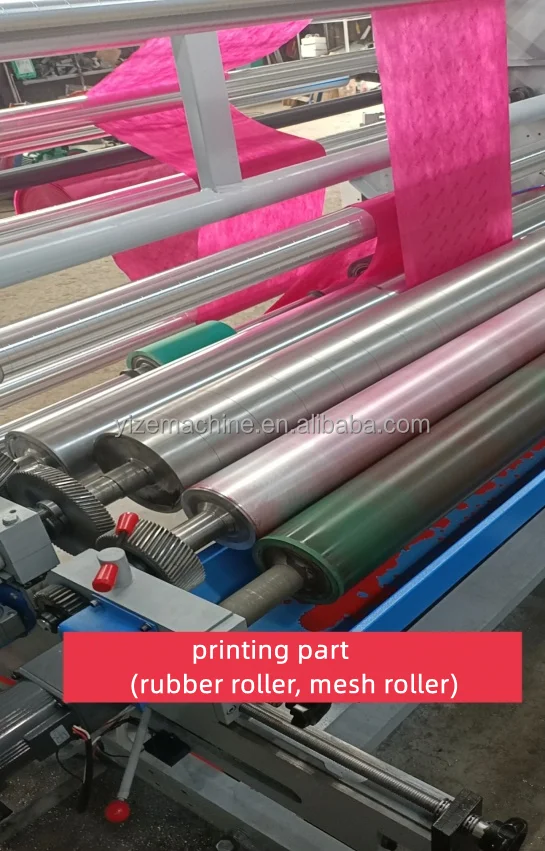 Mini 1-6 Colors Flexographic Roll to Roll Printing Machine