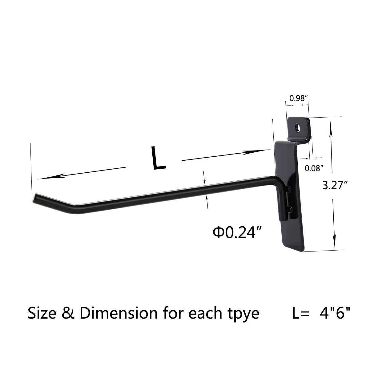 Wholesale Slatwall Hooks - Durable, Eco-Friendly Display