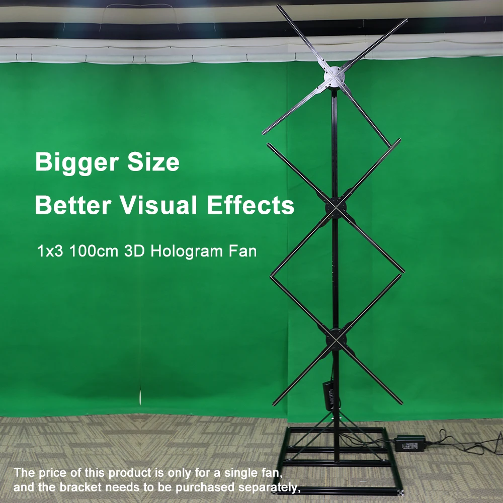 100cm 3d Led Floor Stand Video Wall Olograma Holographic Projector 3d ...