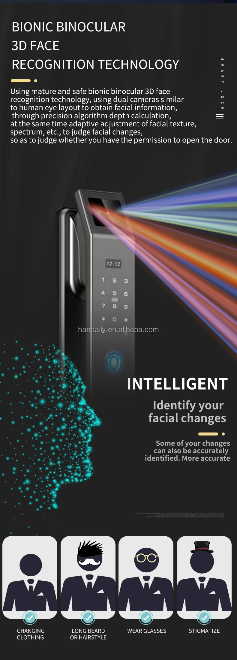 3D Face Recognition Smart Door Lock - Secure & Convenient