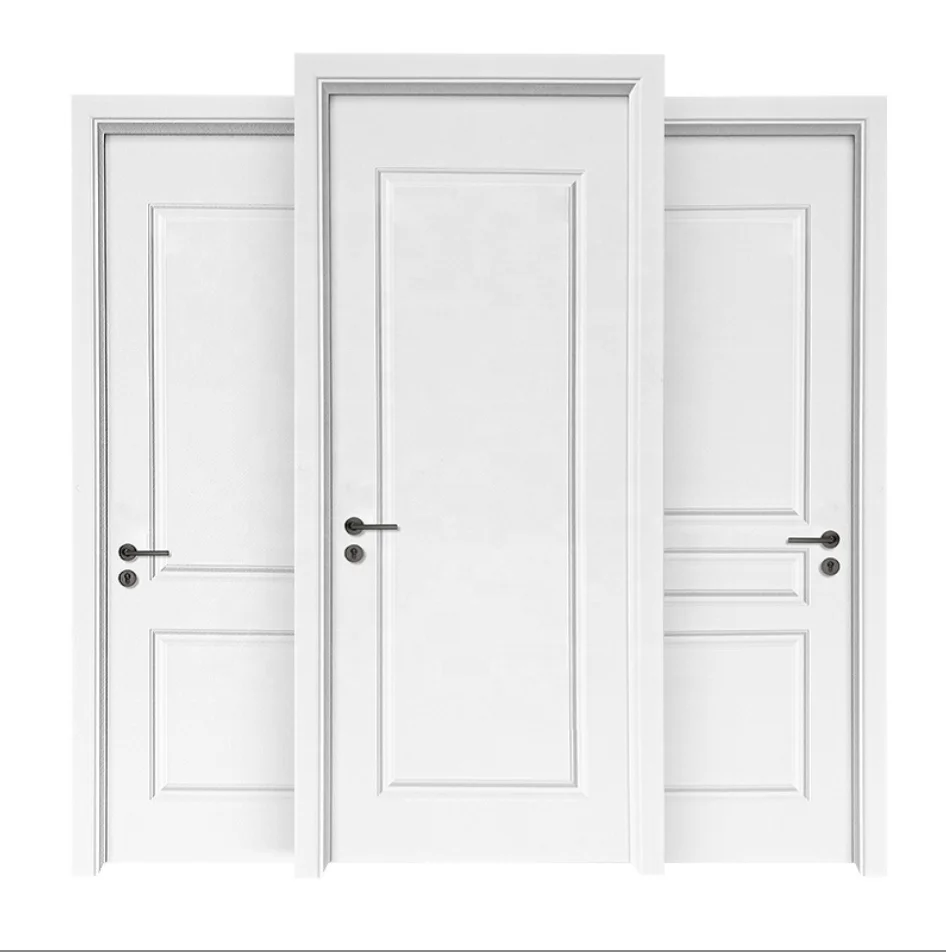 Modern Interior Door - Prehung 3080 White Primed 6-panel