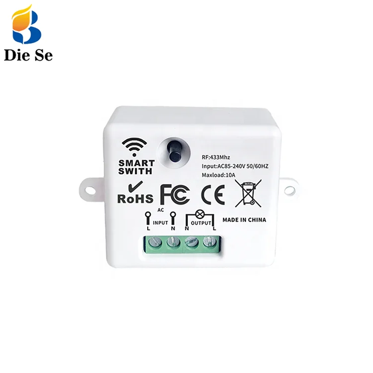 AC 220V Relay with Wireless RF Remote Control - 433mhz