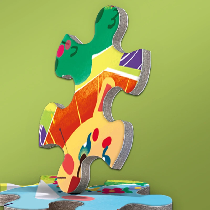 QS New Design Kids Educational Coherent Scene Puzzle Toys 124PCS ...