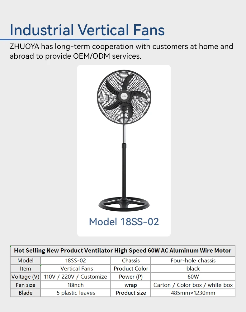 Wholesale 18 Inch Electric Home Vertical Fan Plastic Floor Fan With ...