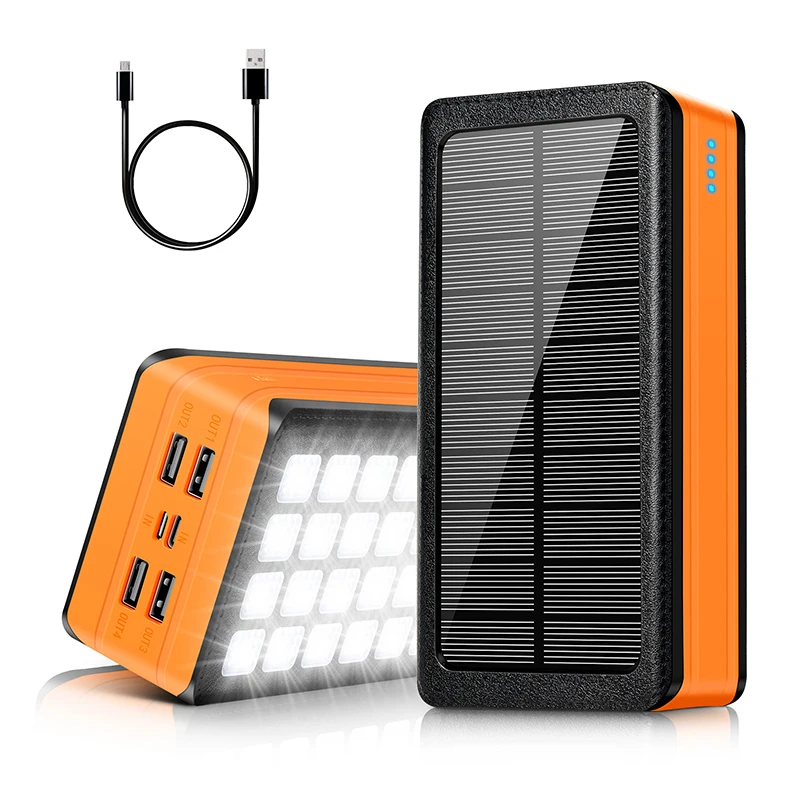 Portable 50000mah Mobile Phone Solar Power Bank 50000mah Solar Charger ...